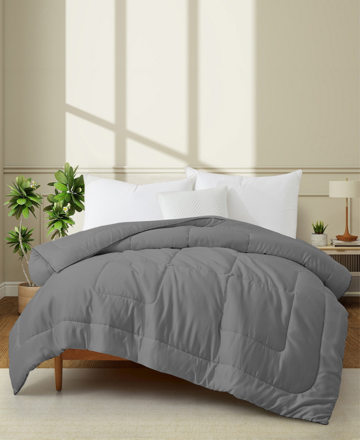 Click here for Unikome Silky Satin Down Alternative 3 Piece Comfo... prices