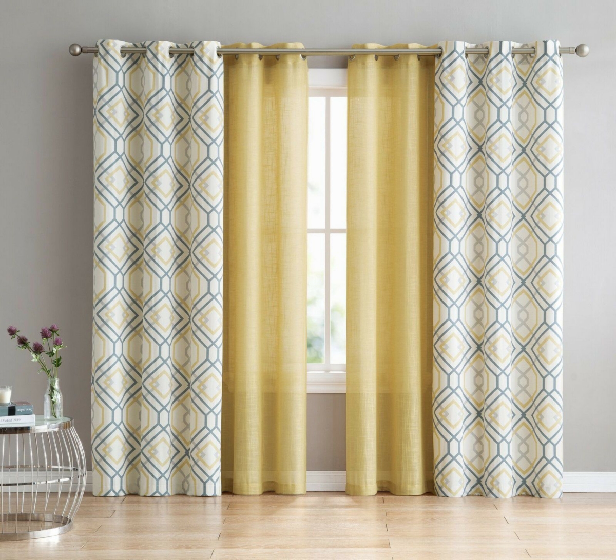 Click here for Kate Aurora Coordinating 4 Piece Geometric & Solid... prices