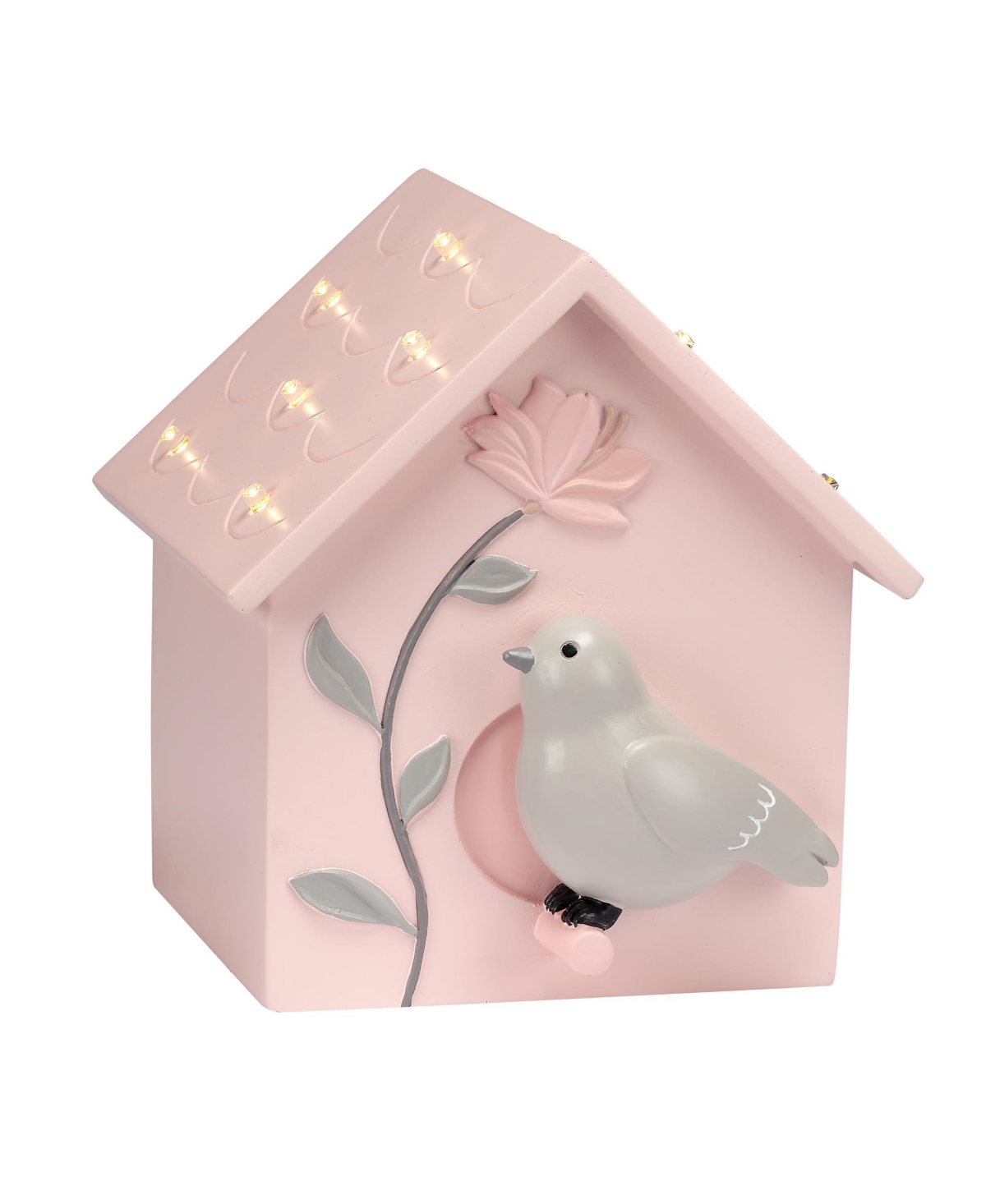 Click here for Lambs & Ivy Petals Pink/Gray Birdhouse Table Top N... prices
