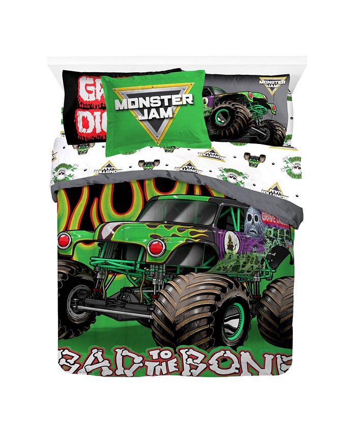 Sunny Side Up Monster Jam Grave Digger Bed Set - Macy's