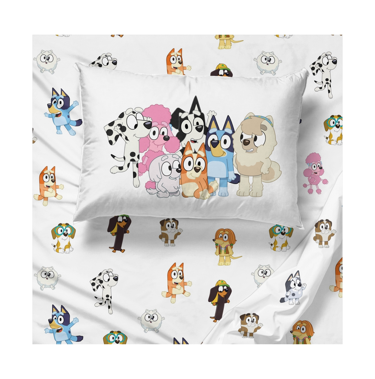Click here for Sunny Side Up Bluey Full Sheet Set - Multicolor prices