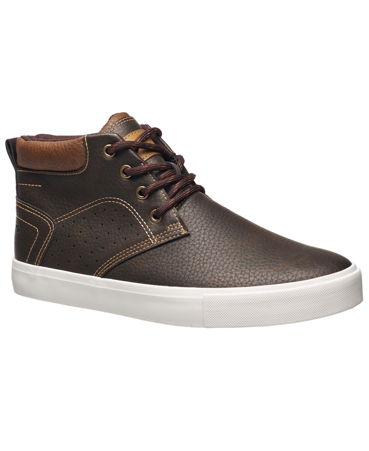 Click here for Lucky Brand Mens Keo High Top Sneakers - Brown prices