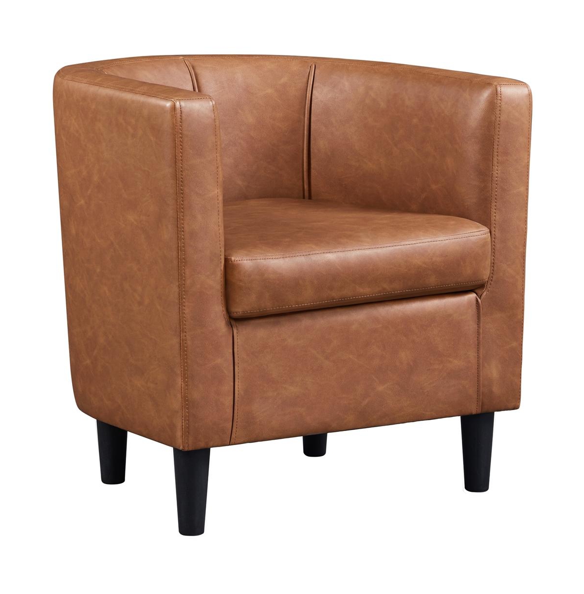 Click here for Yaheetech Barrel-shaped Chair Accent Arm Chair Fau... prices