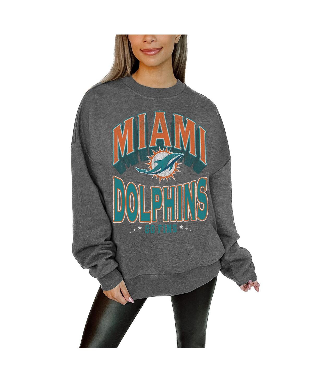 Click here for Gameday Couture Womens Charcoal Miami Dolphins Lon... prices