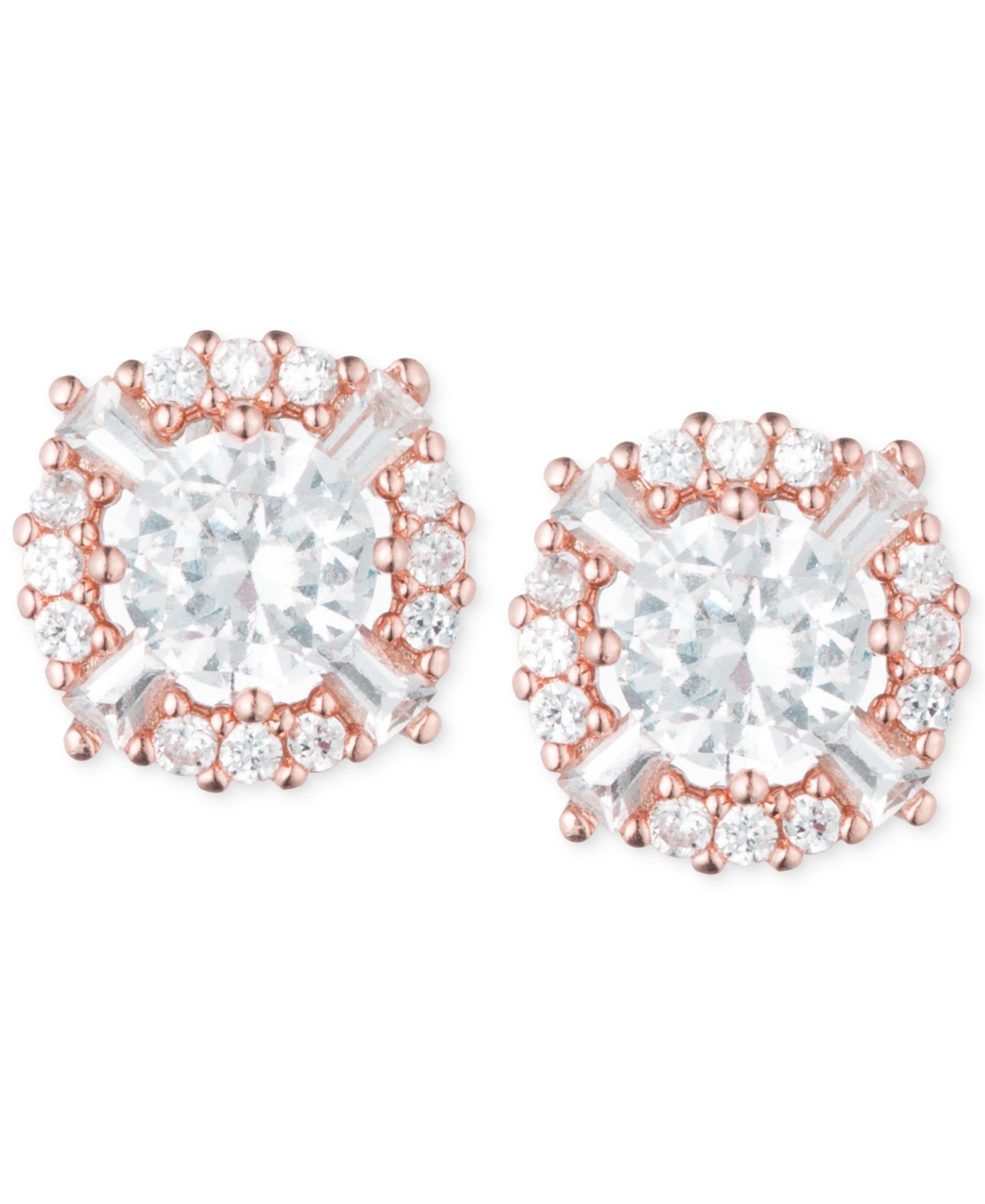 Click here for Anne Klein Elevated Crystal Round Stud Earrings -... prices