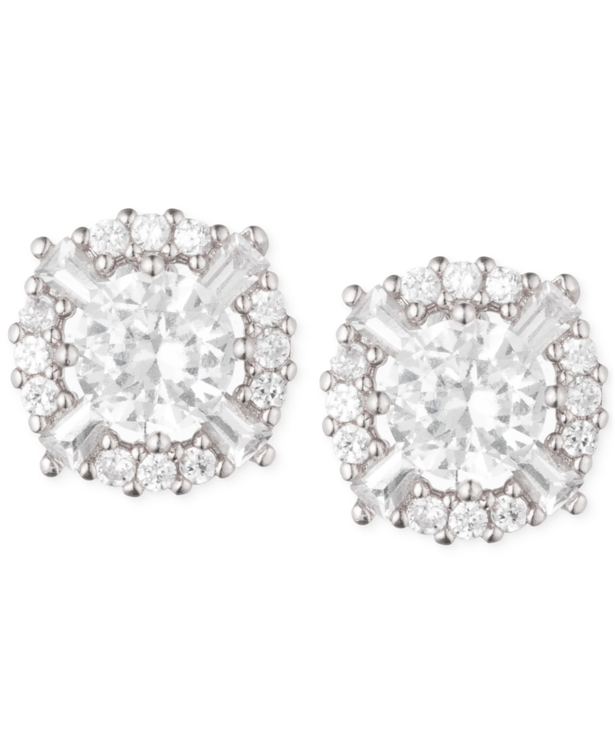 Click here for Anne Klein Elevated Crystal Round Stud Earrings -... prices