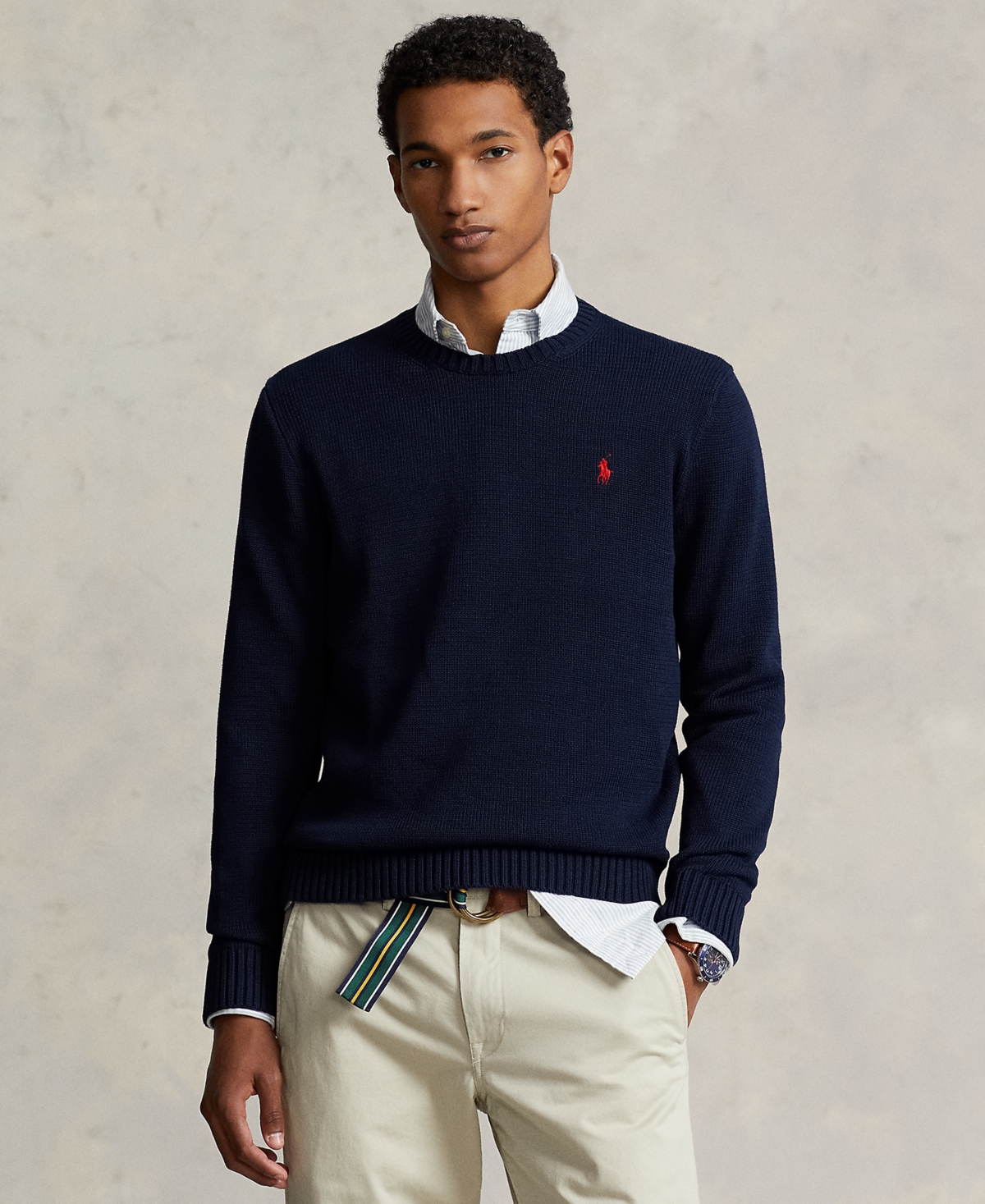 Click here for Polo Ralph Lauren Mens Cotton Crewneck Sweater - H... prices