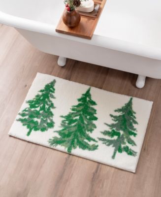 Martha Stewart Collection Tree Bath Rug, 20" x 32", Exclusively at Macy ...