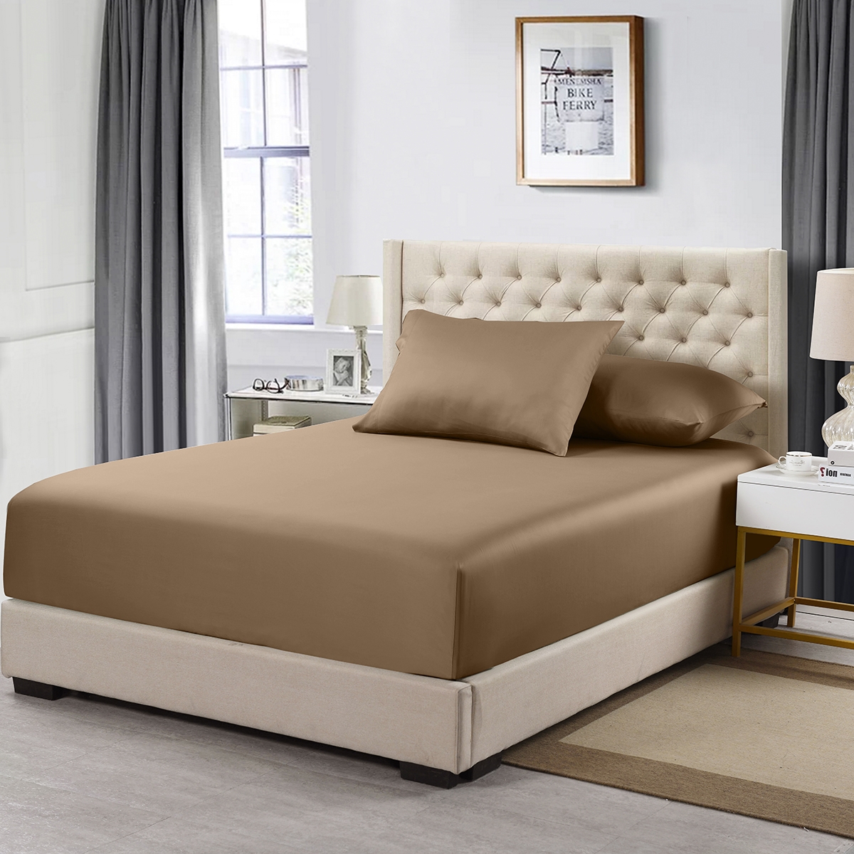 Click here for Bamboo Cotton Hybrid - Fitted Sheet Only  Californ... prices