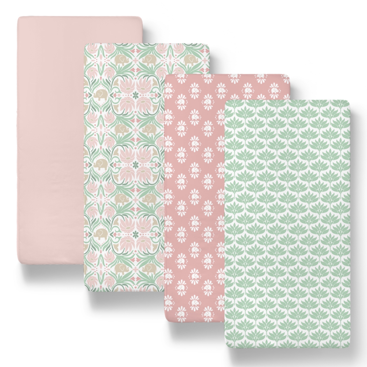 Click here for The Peanutshell Botanical Elephant Bassinet Sheets... prices