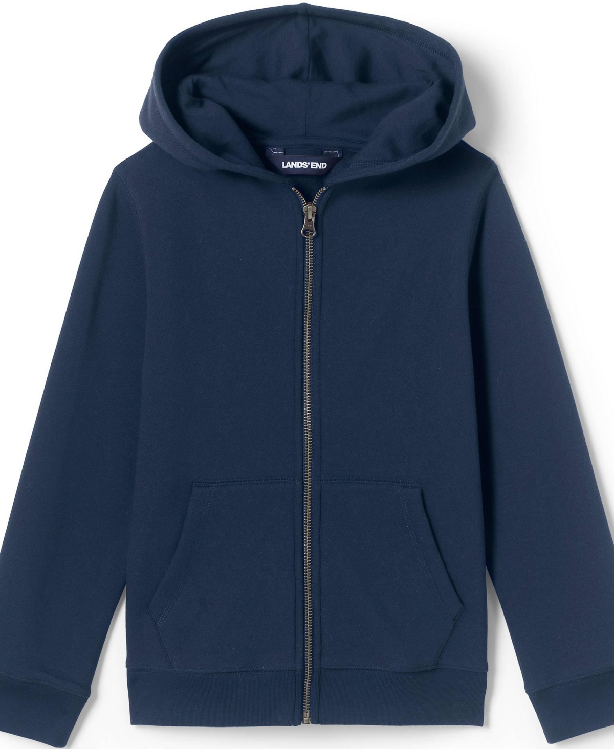 Click here for Lands End Girls Zip Front Sweatshirt - Classic nav... prices
