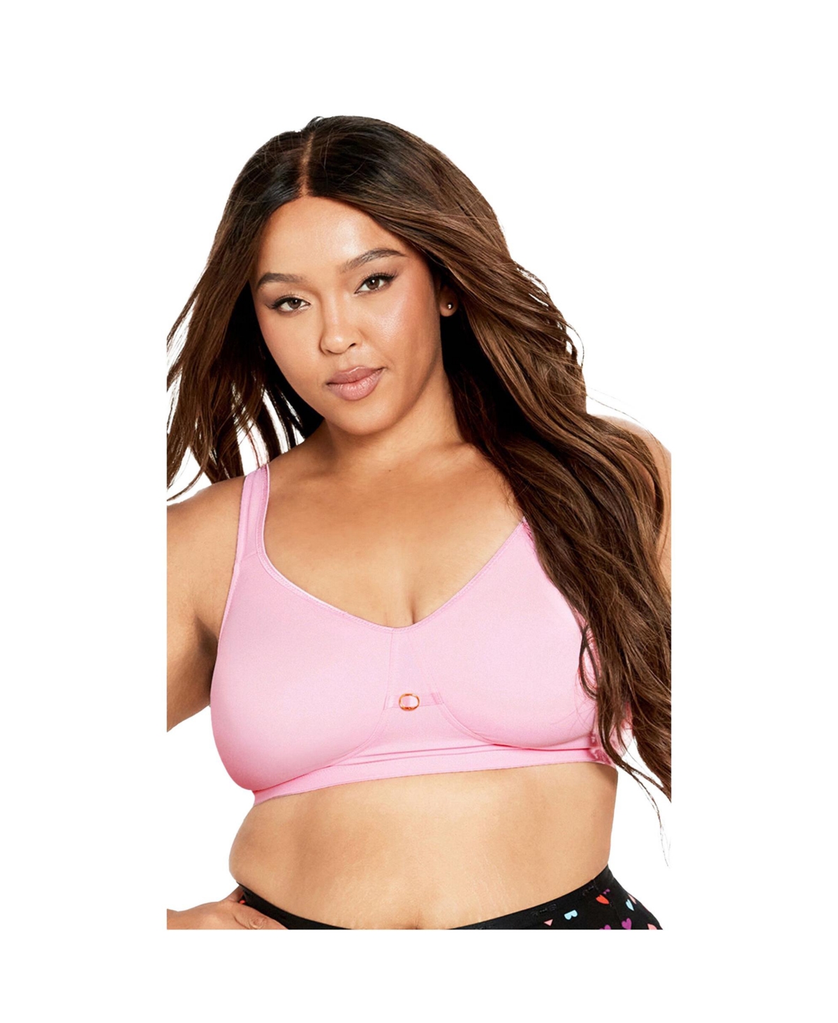 Click here for Avenue Plus Size Fashion Soft Caress Bra - Sweet p... prices