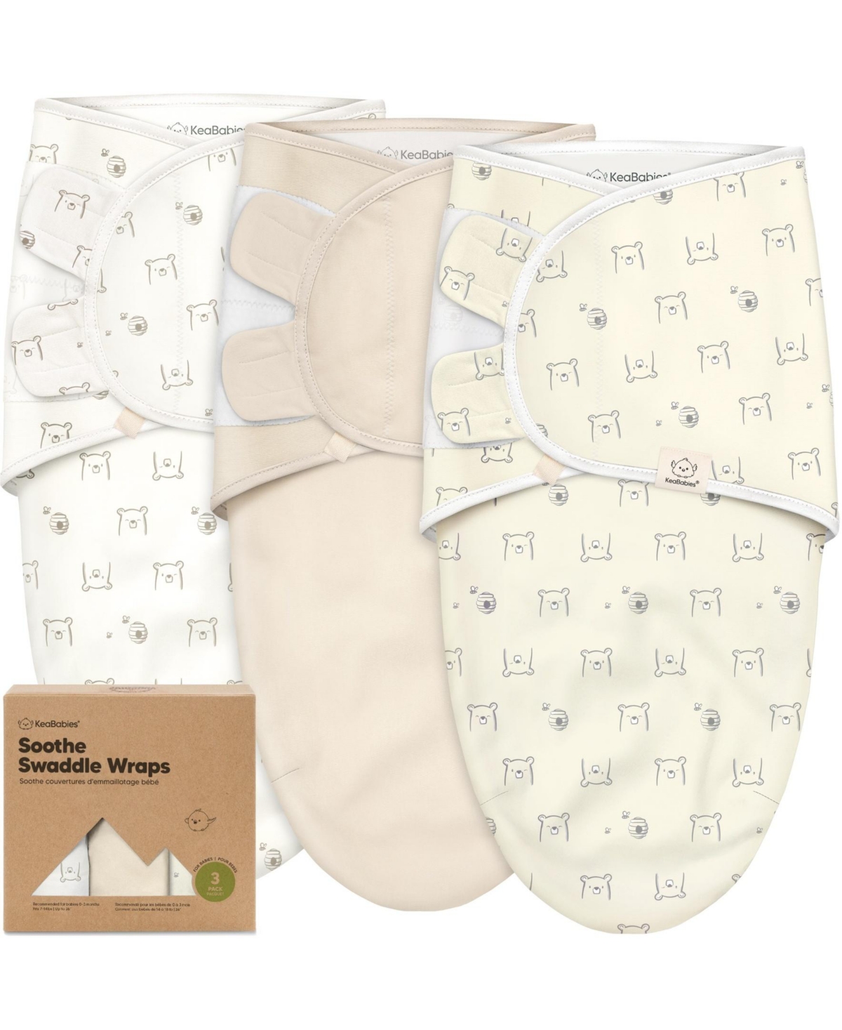 Click here for KeaBabies 3pk Soothe Baby Swaddle  Organic Baby Sw... prices