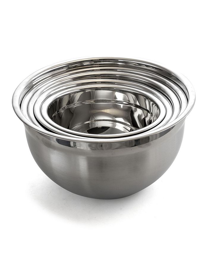 MegaChef 5 Piece Multipurpose Stackable Mixing Bowl Set with Lids - Macy's