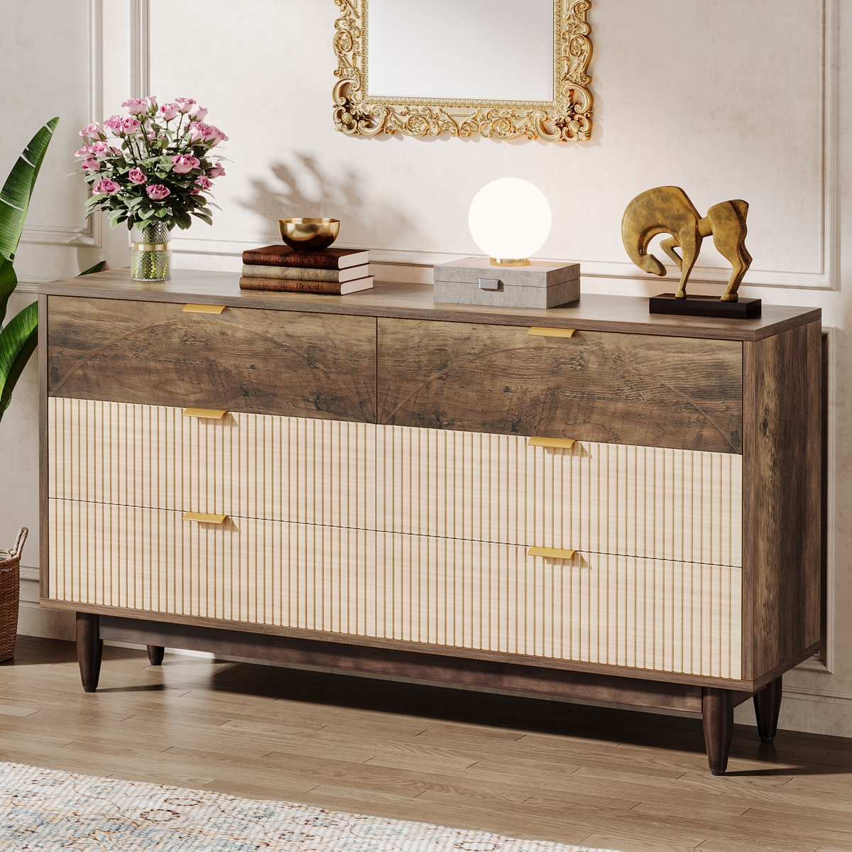 Click here for Tribesigns 6-Drawer Dresser for Bedroom: 55 Inches... prices