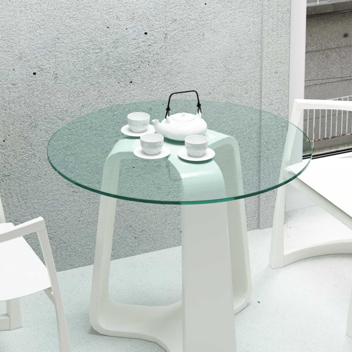 Click here for Streamdale 30" Tempered Glass Tabletop - Tran... prices
