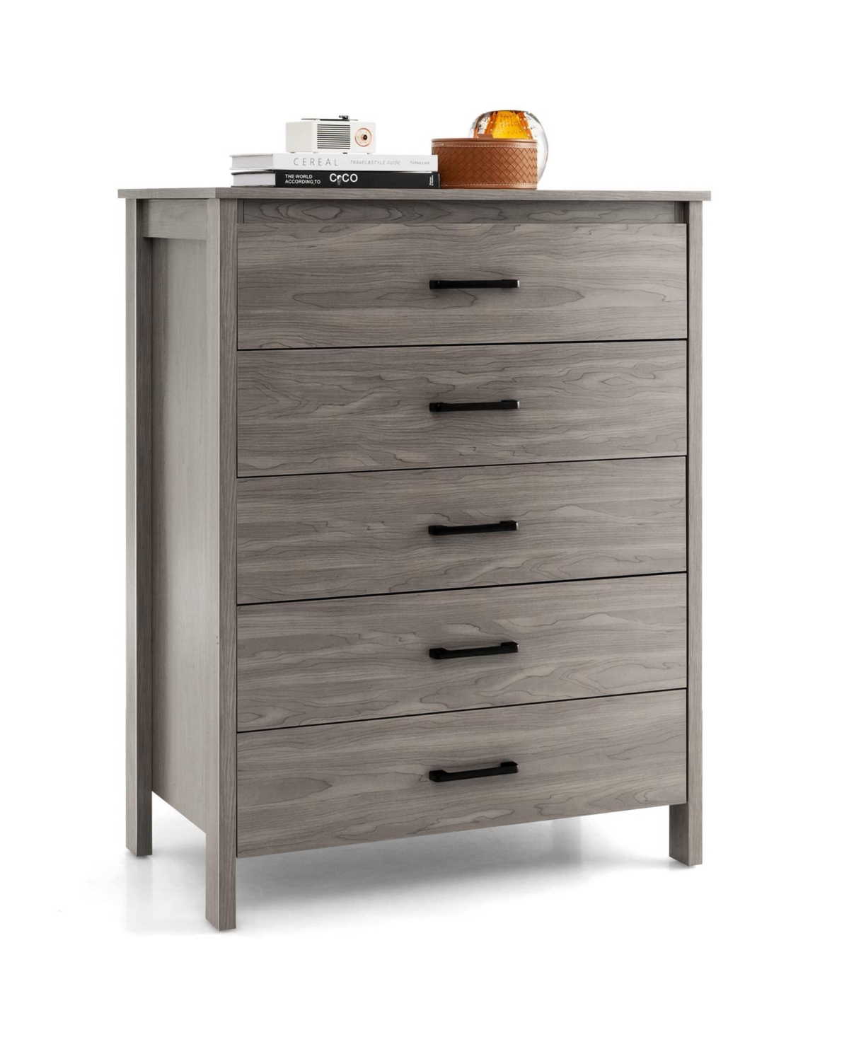 Click here for Modern 5-Drawer Multipurpose Chest Dresser with Me... prices
