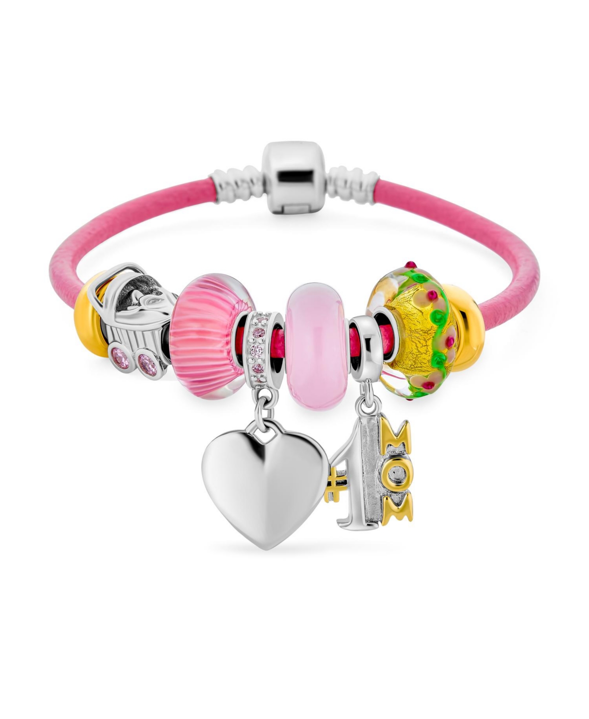 Click here for Bling Jewelry #1 Mom Family Heart Theme Beads Mult... prices