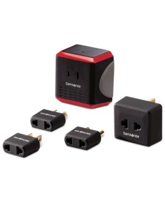 Samsonite 5-Pc. Travel Converter/Adapter Kit with Pouch - Macy's