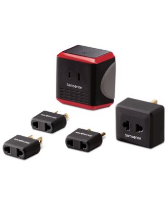 Samsonite 5-Pc. Travel Converter/Adapter Kit with Pouch - Macy's