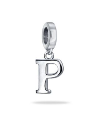 Bling Jewelry Sterling Silver Personalized Gift Block Letter J Alphabet ...