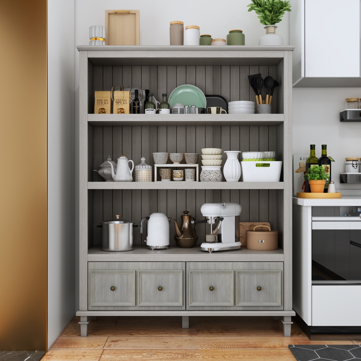 Click here for Famapy 3-Tier Open Shelves  Bookcase Accent Storag... prices