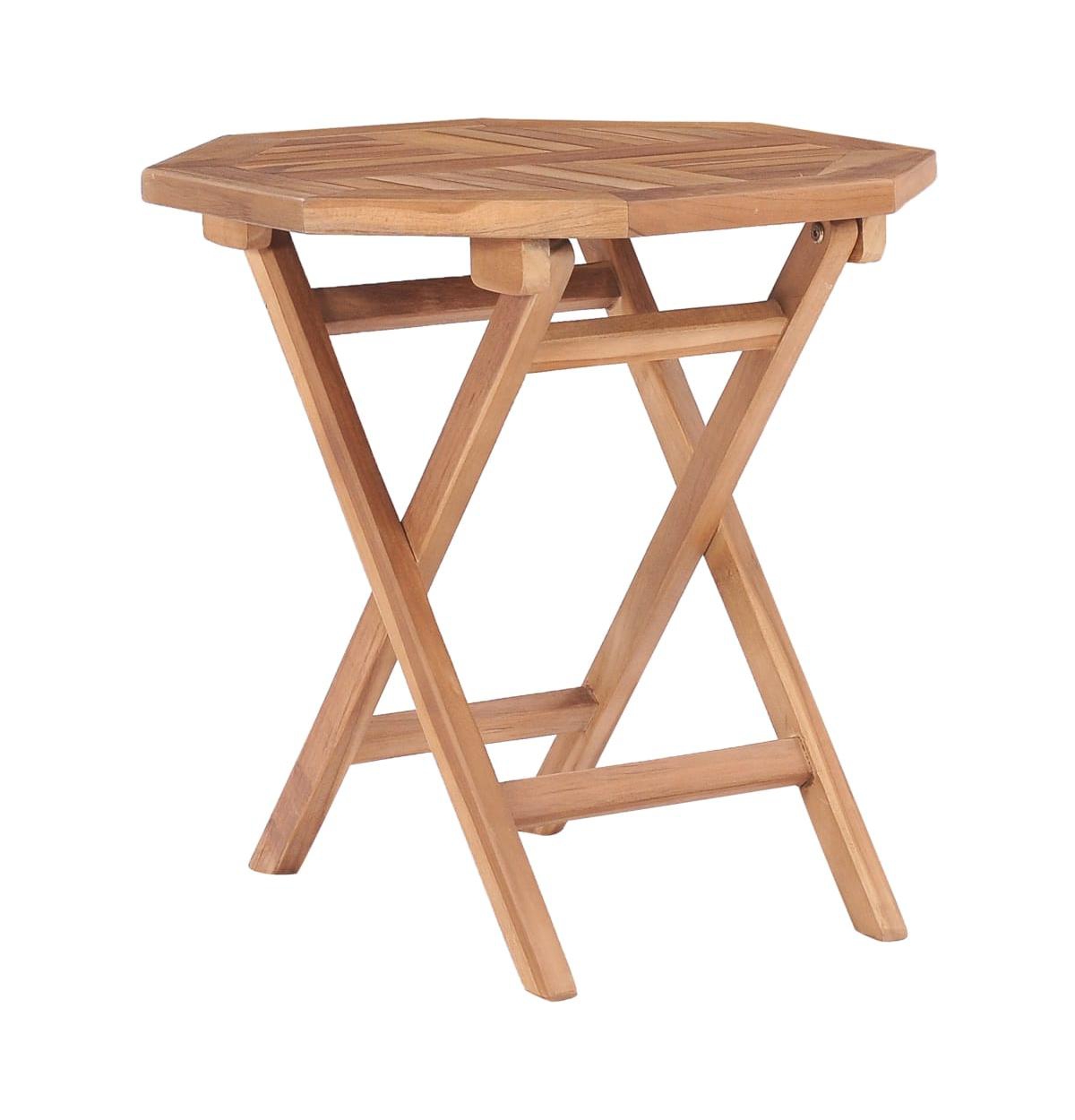 Click here for vidaXL Folding Patio Table 17.7x17.7x17.7 Solid Te... prices