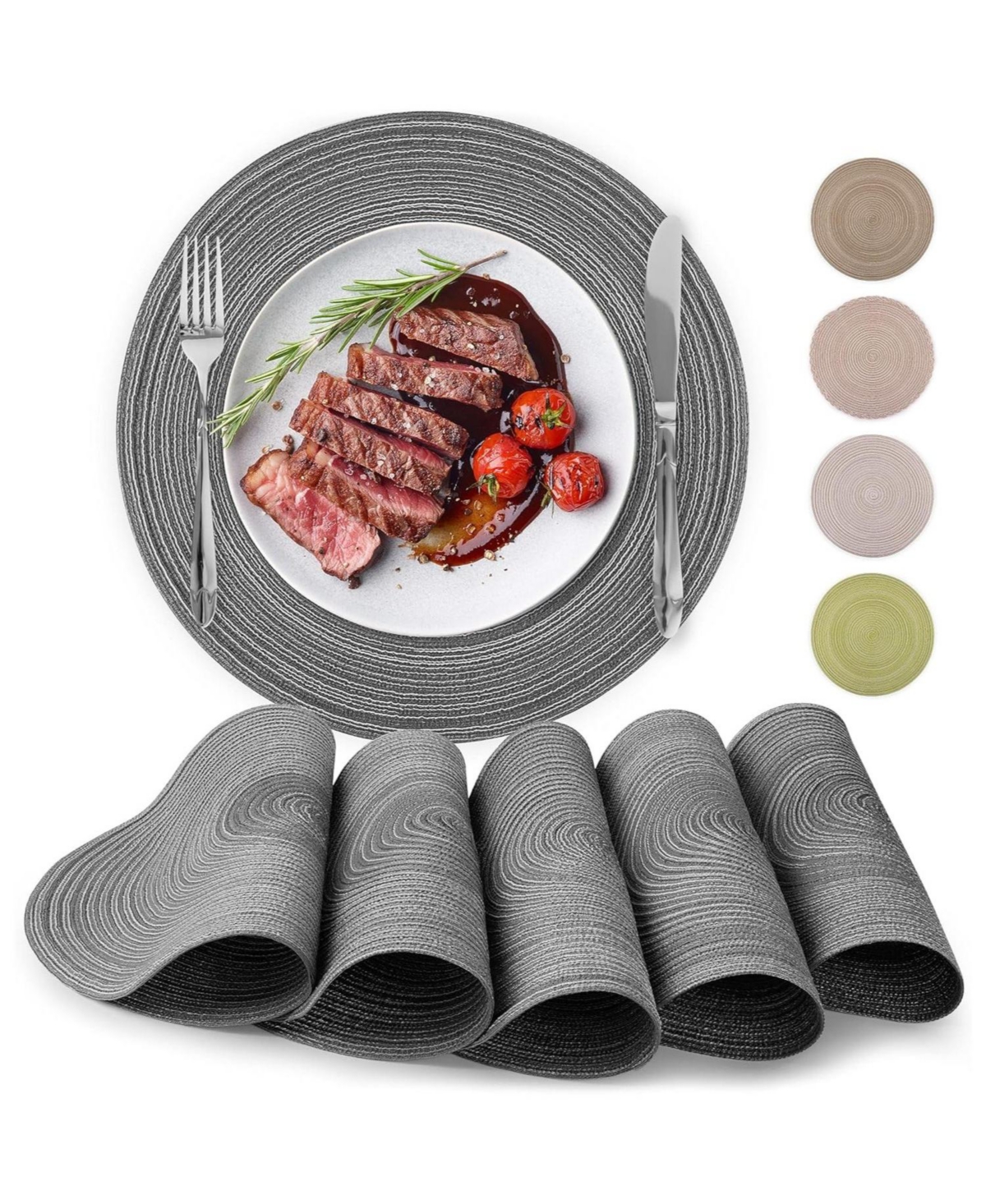 Click here for Braided Round Place Mats & Anti-Skid Placemat for... prices