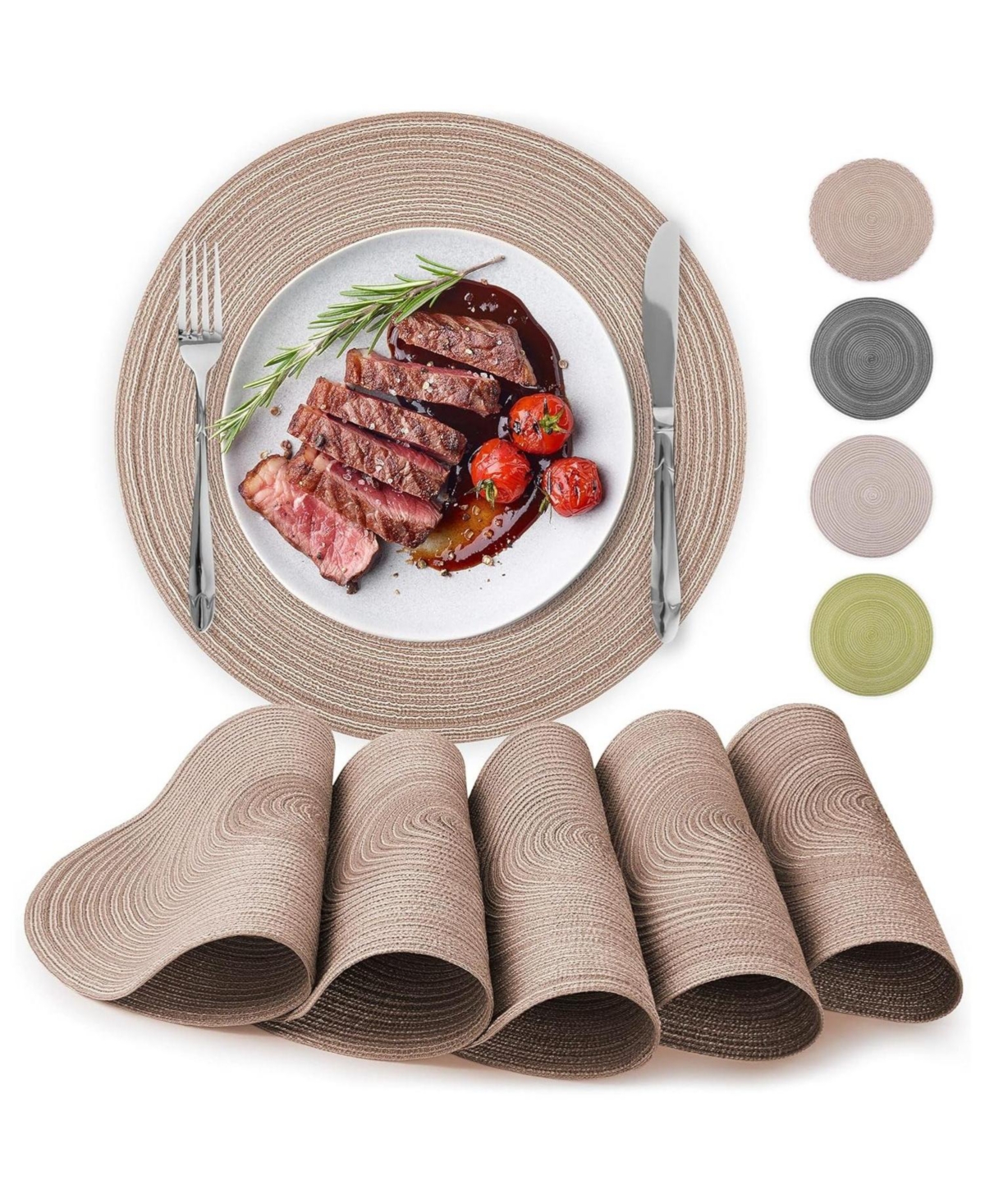 Click here for Braided Round Place Mats & Anti-Skid Placemat for... prices