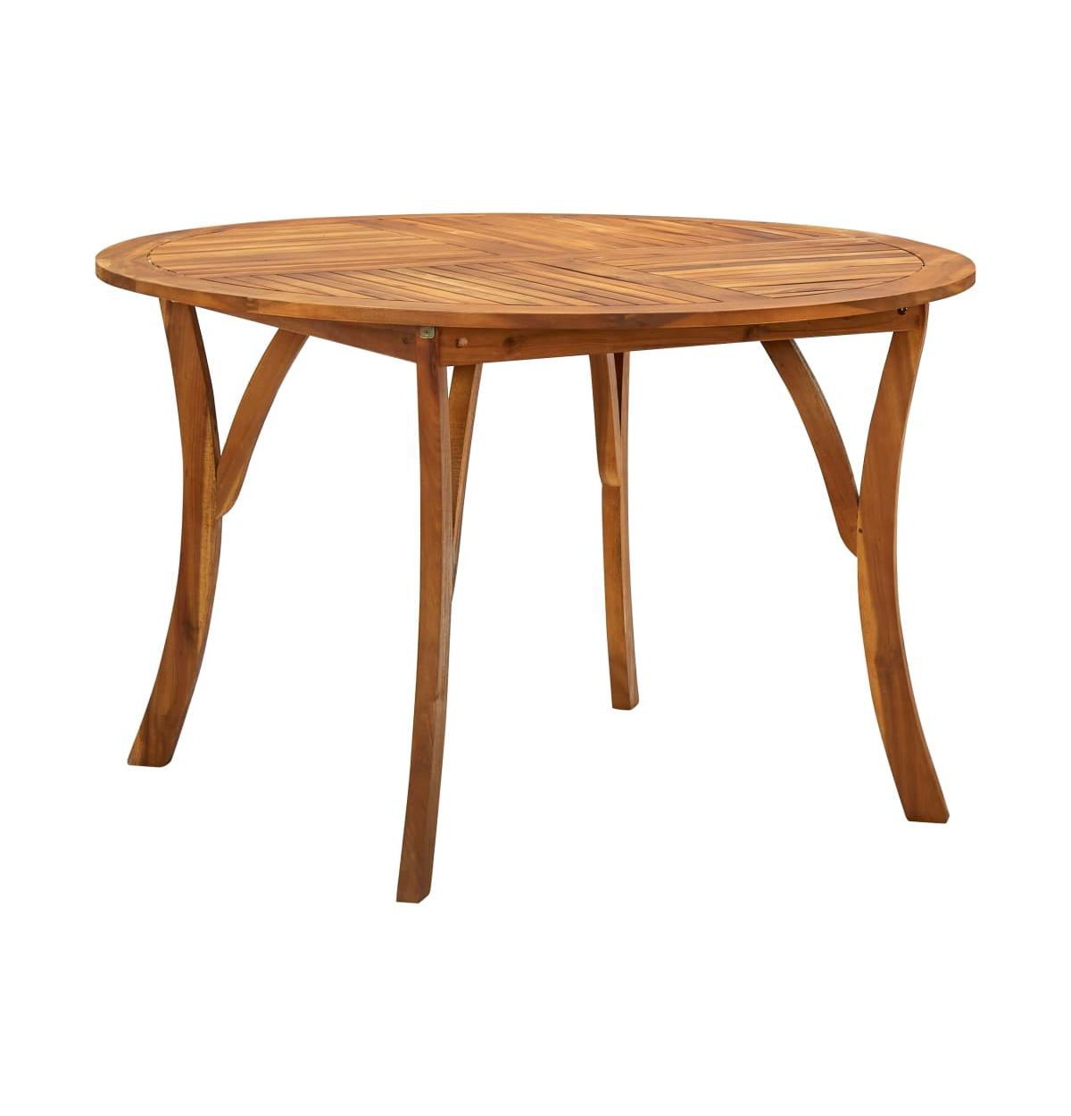 Click here for vidaXL Patio Table 47.2 Solid Acacia Wood - Brown prices
