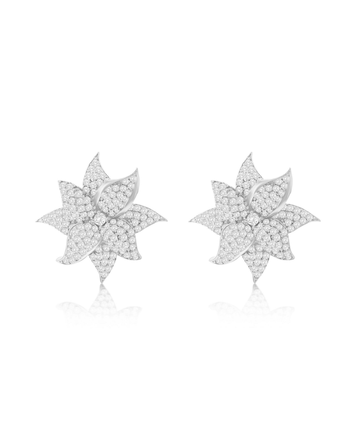 Click here for Suzy Levian Sterling Silver White Cubic Zirconia L... prices