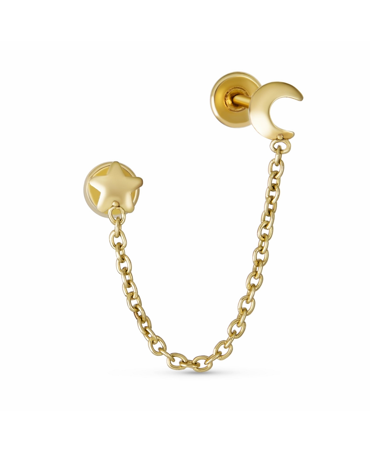 Click here for Bling Jewelry Tiny Simple Yellow 10K Gold Double P... prices
