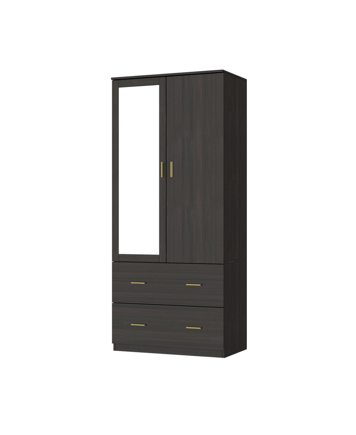 Click here for Famapy White 2-Door Armoires with Mirror 2-Drawers... prices