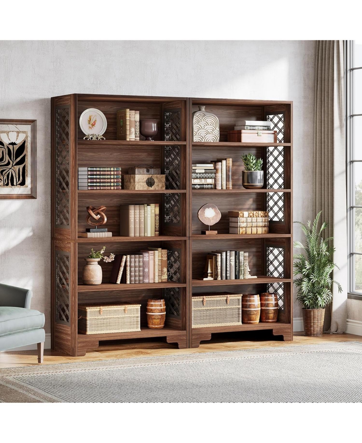 Click here for Tribesigns 6-Tier Bookcase  70.8 Vintage Tall Book... prices