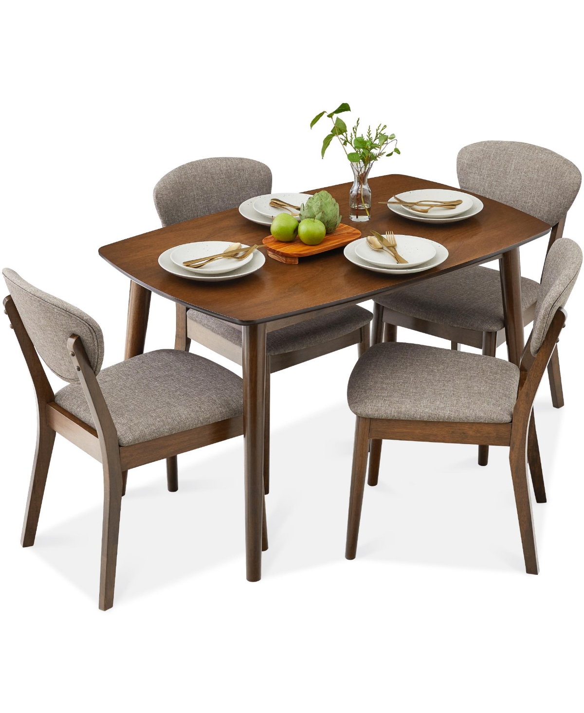 Click here for Best Choice Products 5-Piece Compact Wooden Mid-Ce... prices