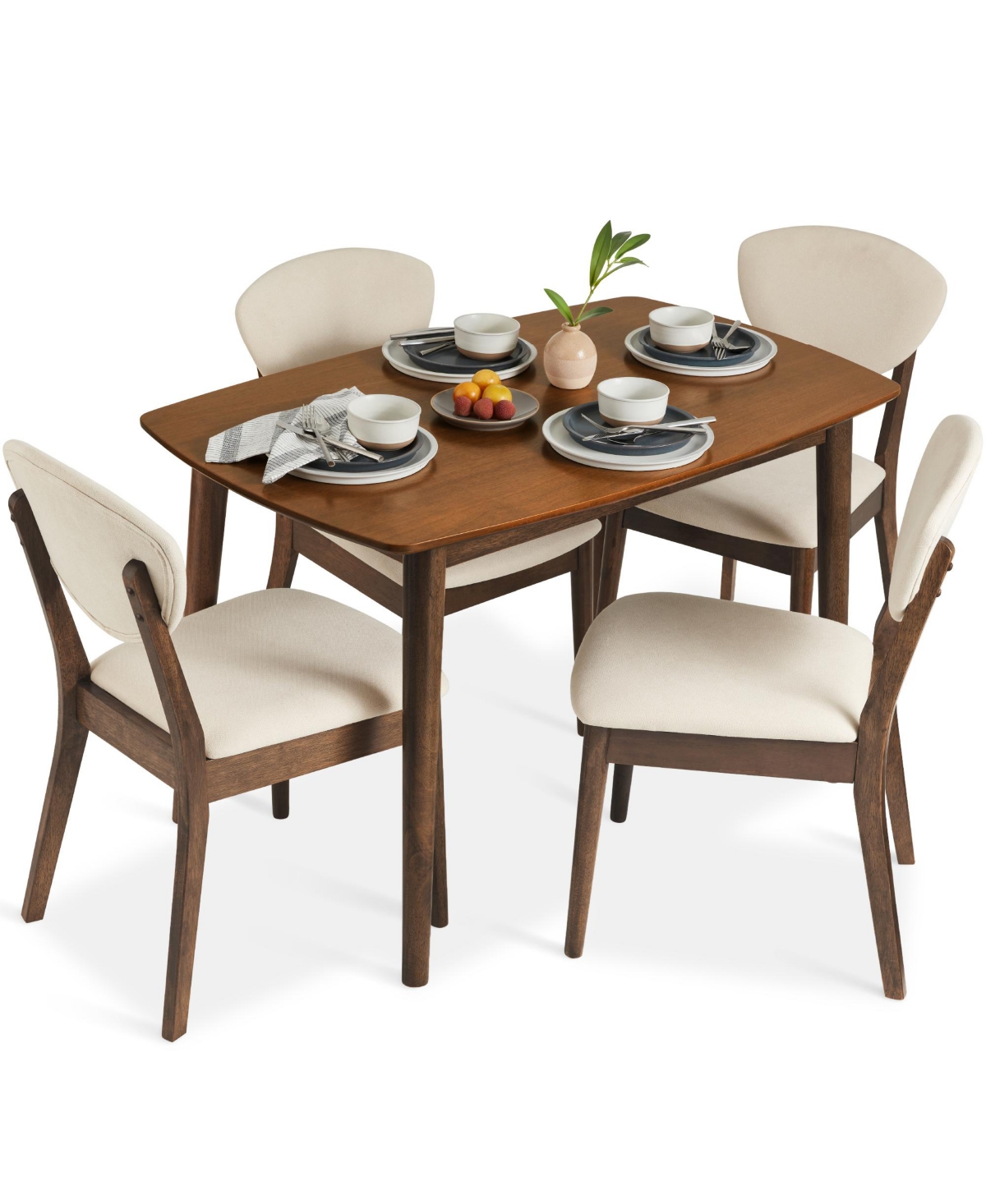 Click here for Best Choice Products 5-Piece Compact Wooden Mid-Ce... prices