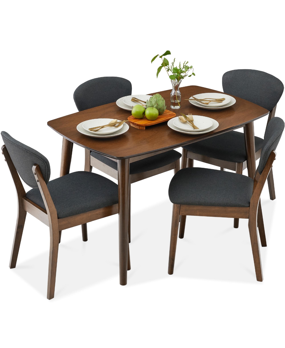 Click here for Best Choice Products 5-Piece Compact Wooden Mid-Ce... prices