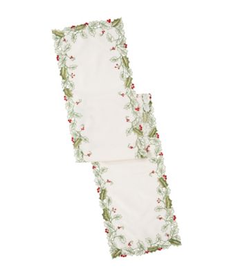 Lenox Holiday Vine Runner, 13"x70" - Macy's