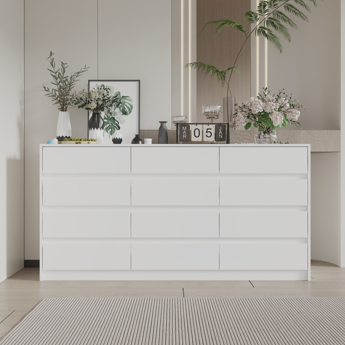 Click here for Homsee White Chest of Drawers for Home Storage wit... prices