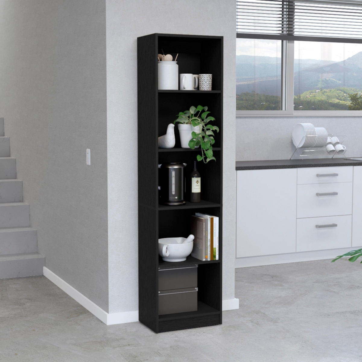 Click here for Vinton Xs Xs Bookcase Compact Bookshelf with Multi... prices