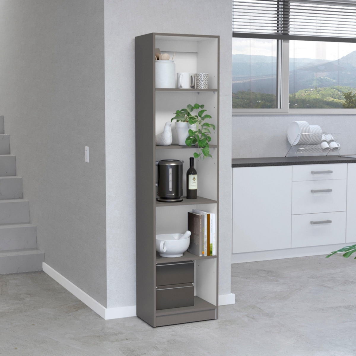 Click here for Vinton Xs Xs Bookcase Compact Bookshelf with Multi... prices