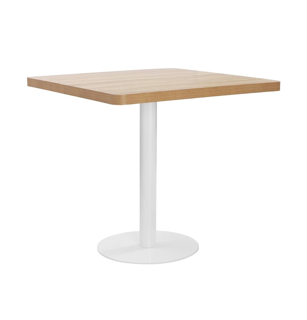 Click here for vidaXL Bistro Table Light Brown 31.5x31.5 Mdf - Li... prices