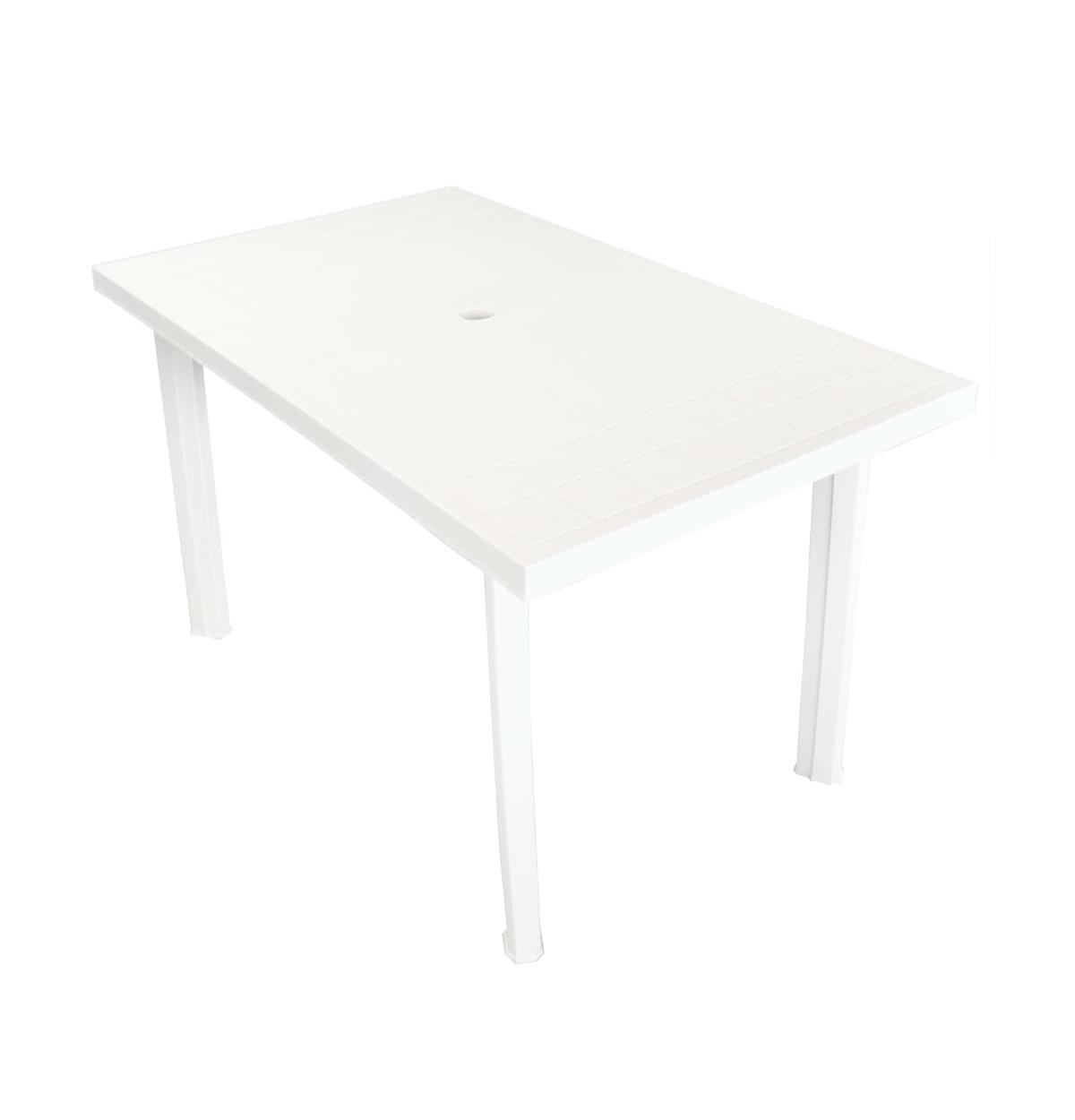 Click here for vidaXL Patio Table White 49.6x29.9x28.3 Plastic -... prices