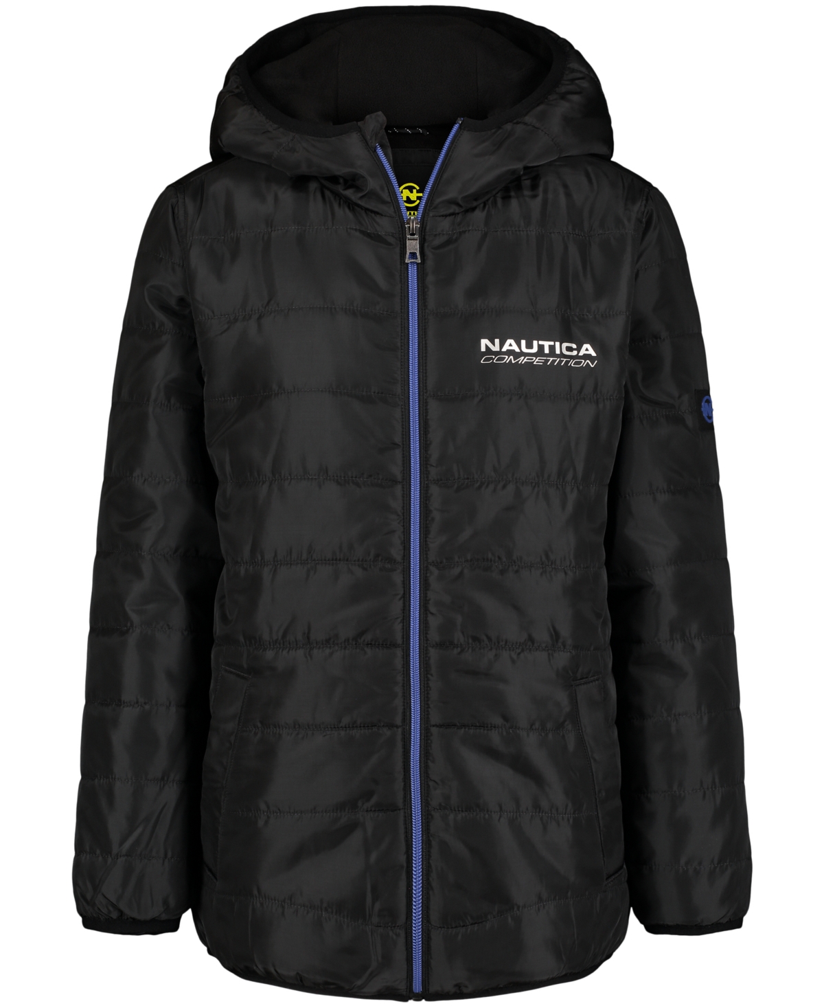 Click here for Nautica Big Boys Lightweight Packable Jacket - Bla... prices
