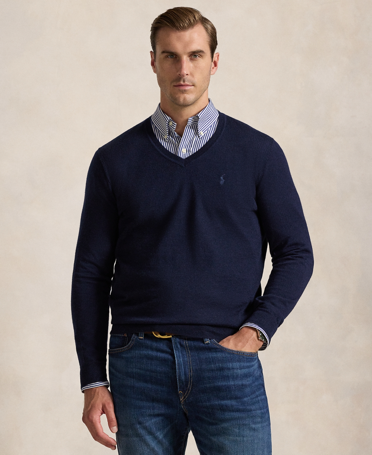 Click here for Polo Ralph Lauren Mens Big & Tall Washable Wool V-... prices