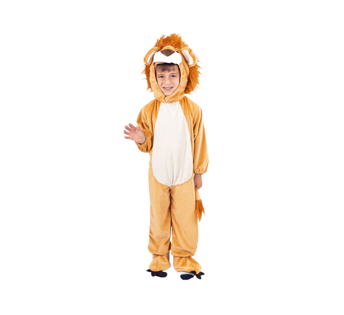 Click here for Dress Up America Lion Jumpsuit & Hood Costume - To... prices