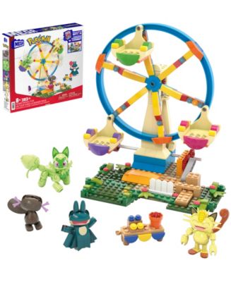 Pokemon MEGA Ferris Wheel Fun Building Toy Kit with 4 Action Figures ...