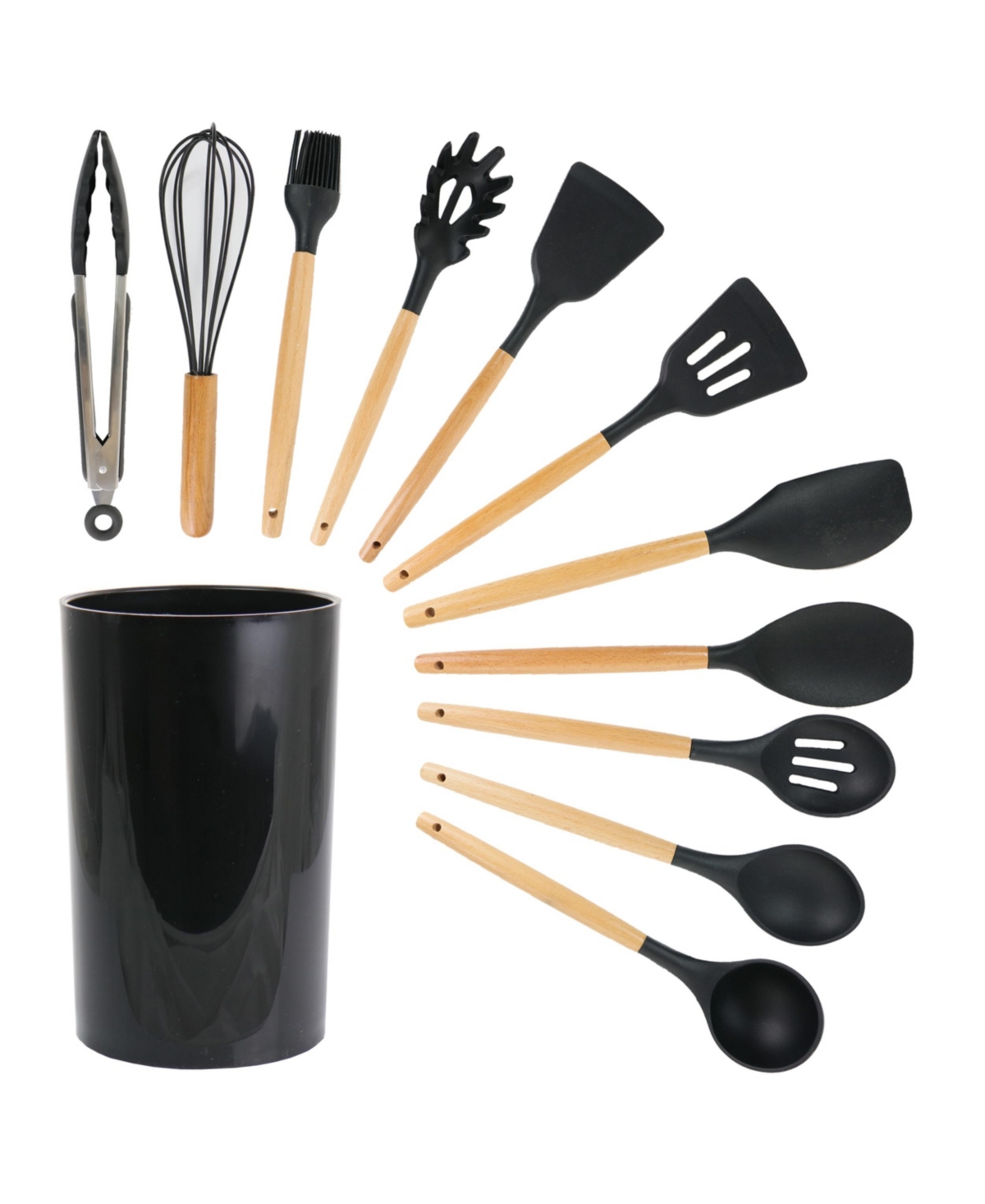 Click here for MegaChef Mint Green Silicone and Wood Cooking Uten... prices