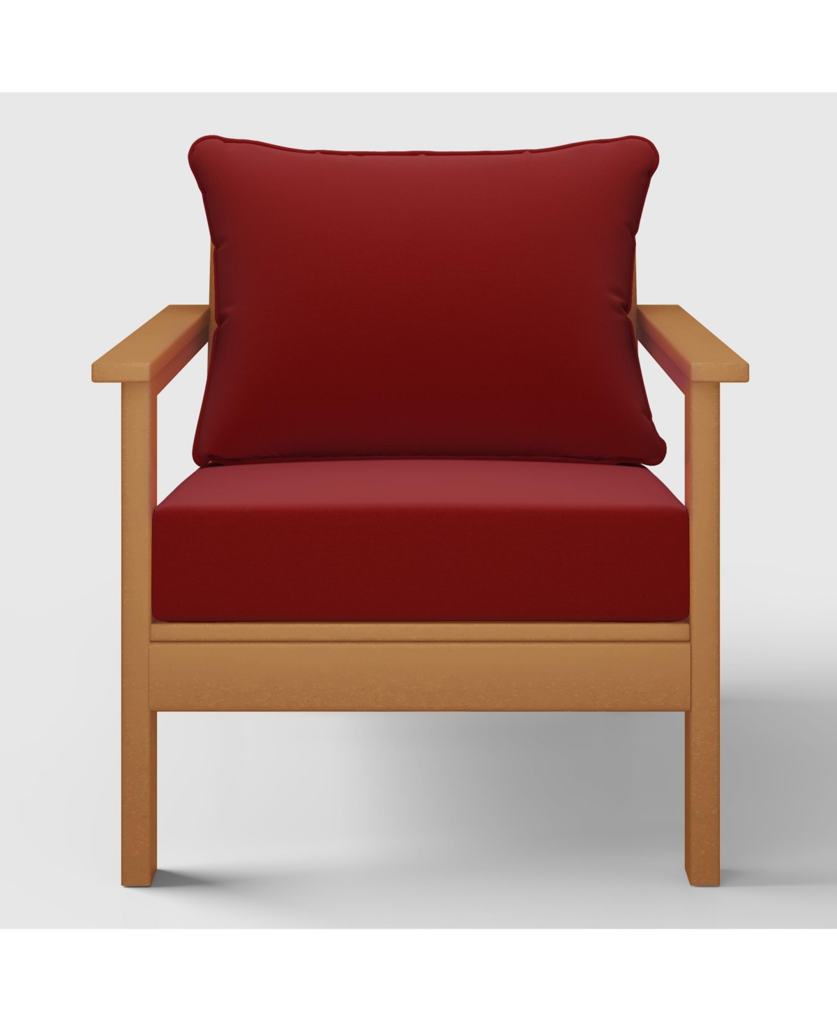 Click here for WestinTrends Outdoor Modern Hdpe Patio Teak Club C... prices