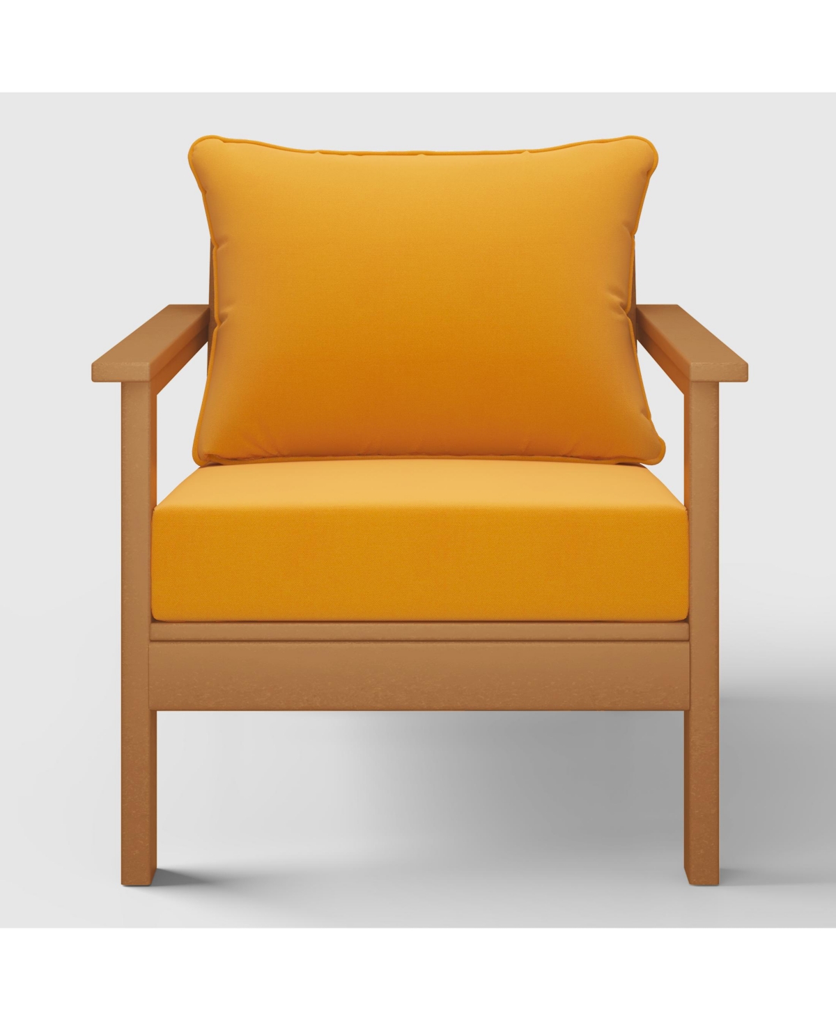 Click here for WestinTrends Outdoor Modern Hdpe Patio Teak Club C... prices